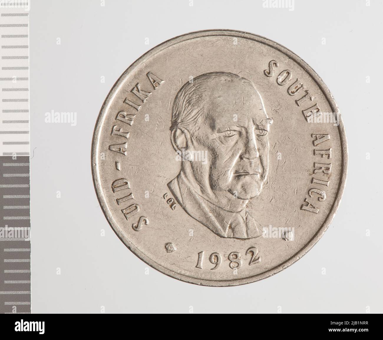 South Africa Republic, 20 CENTS, 1982 Lange, Lourens de, Sasseen, Tommy ...