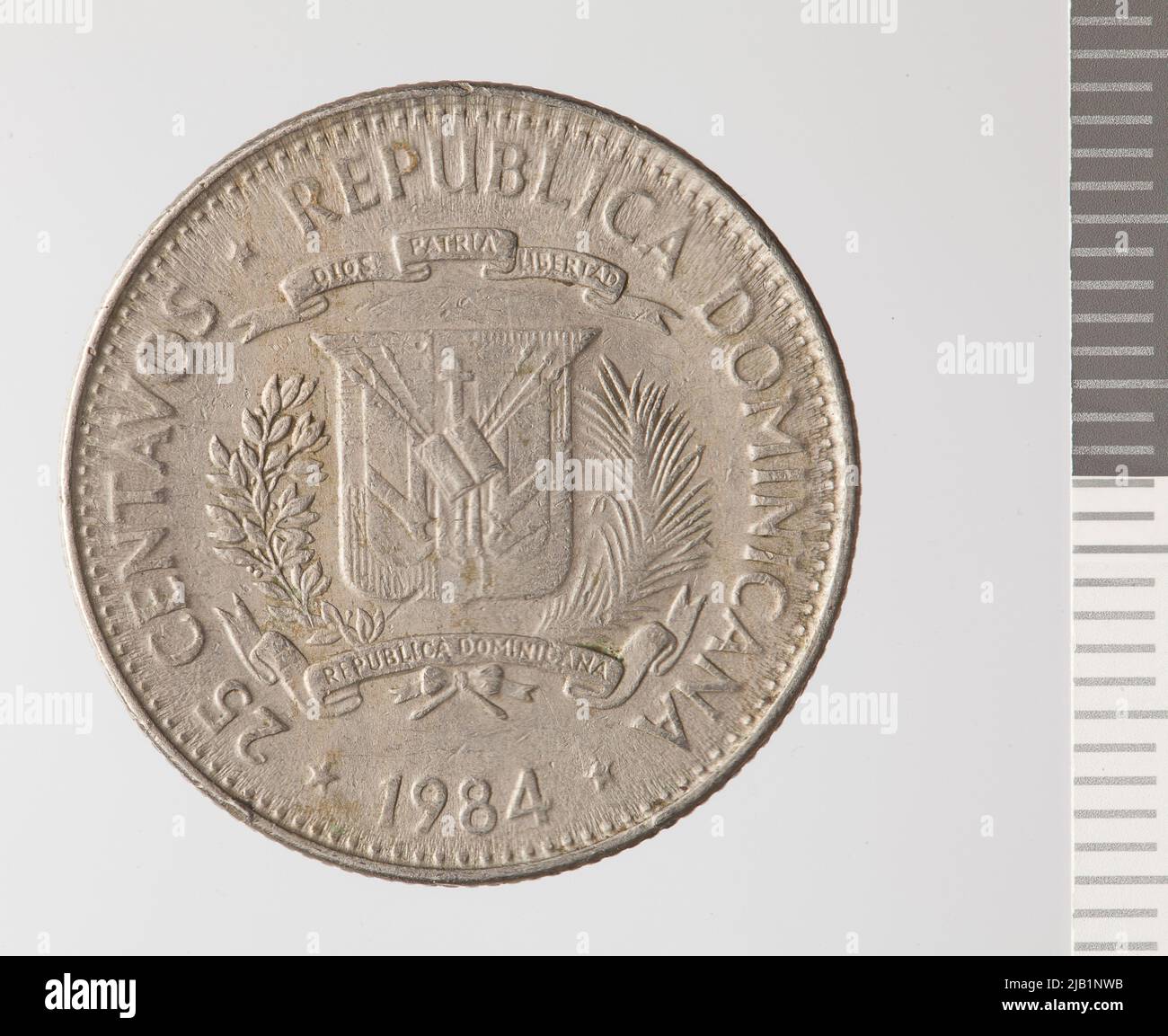 Dominican (Republic), 25 Cents, Mexico City, 1984 Mexico City mint ...