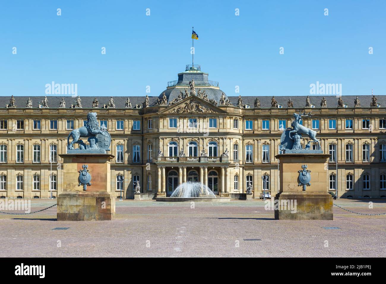 New Castle Neues Schloss Stuttgart architecture town travel in Germany ...