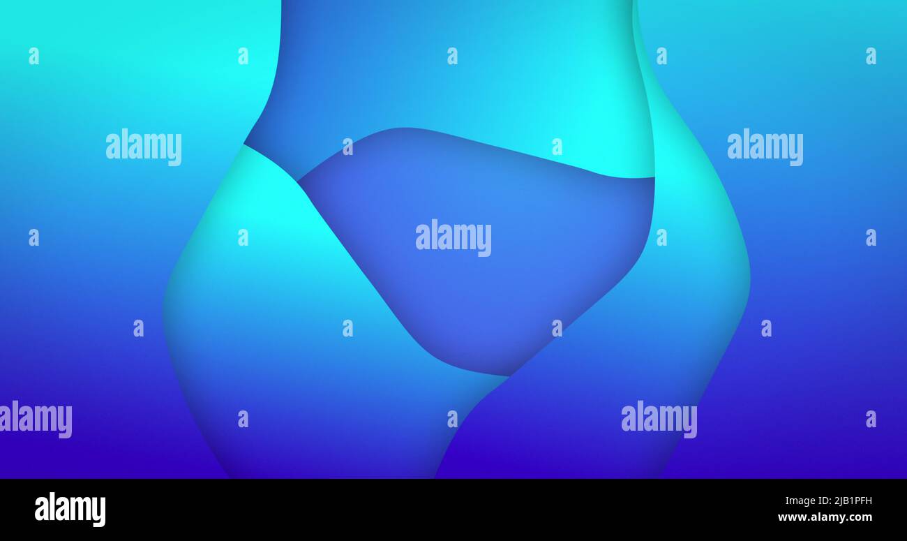 Image of blue gradient lines waving in seamless loop Stock Photo - Alamy