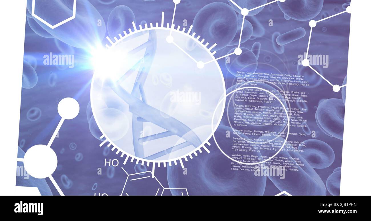 Dna strand processing scientific data hi-res stock photography and ...