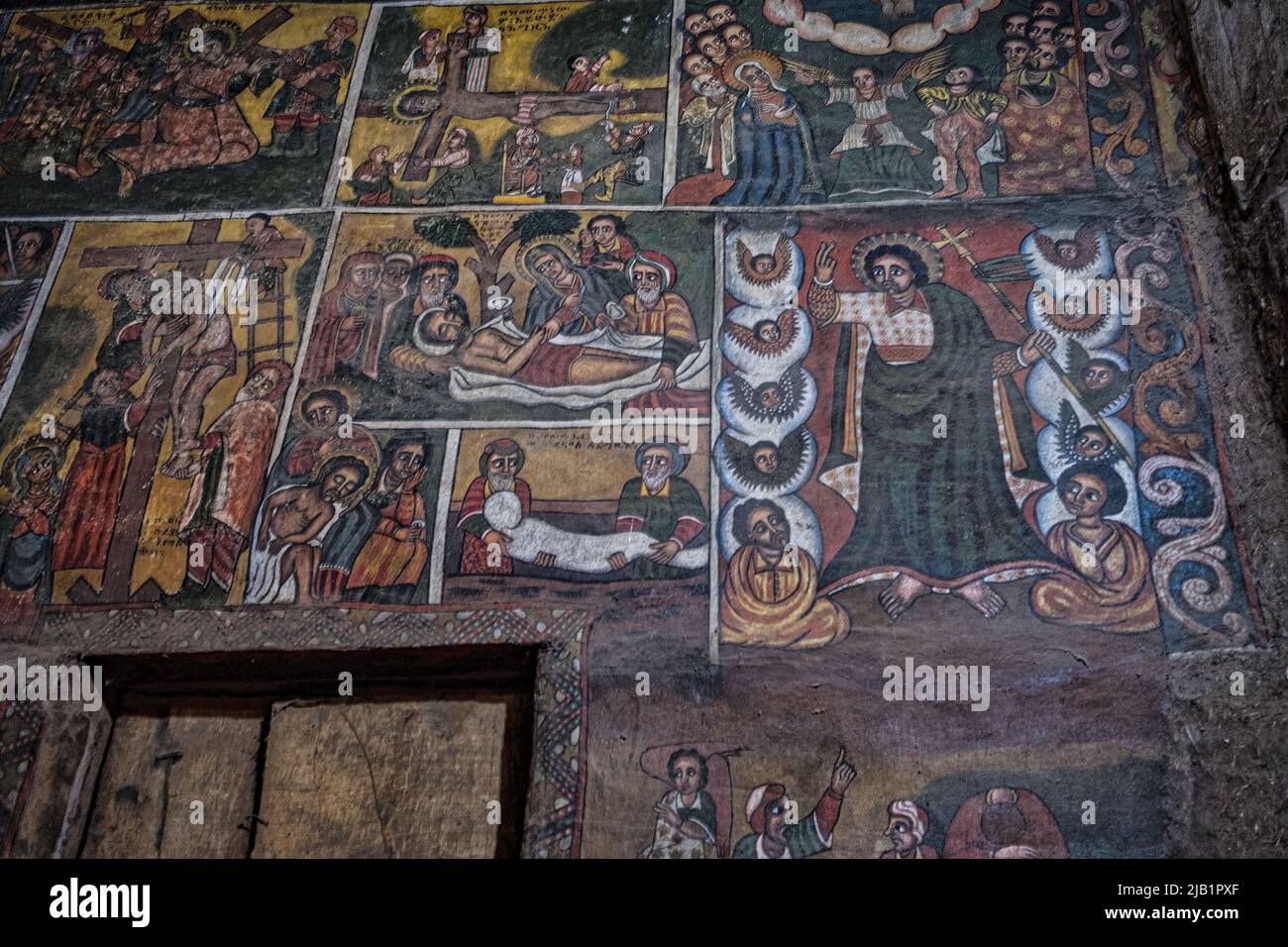 Debre Birhan Selassie Church, Gondar, Ethiopia, Africa Stock Photo - Alamy