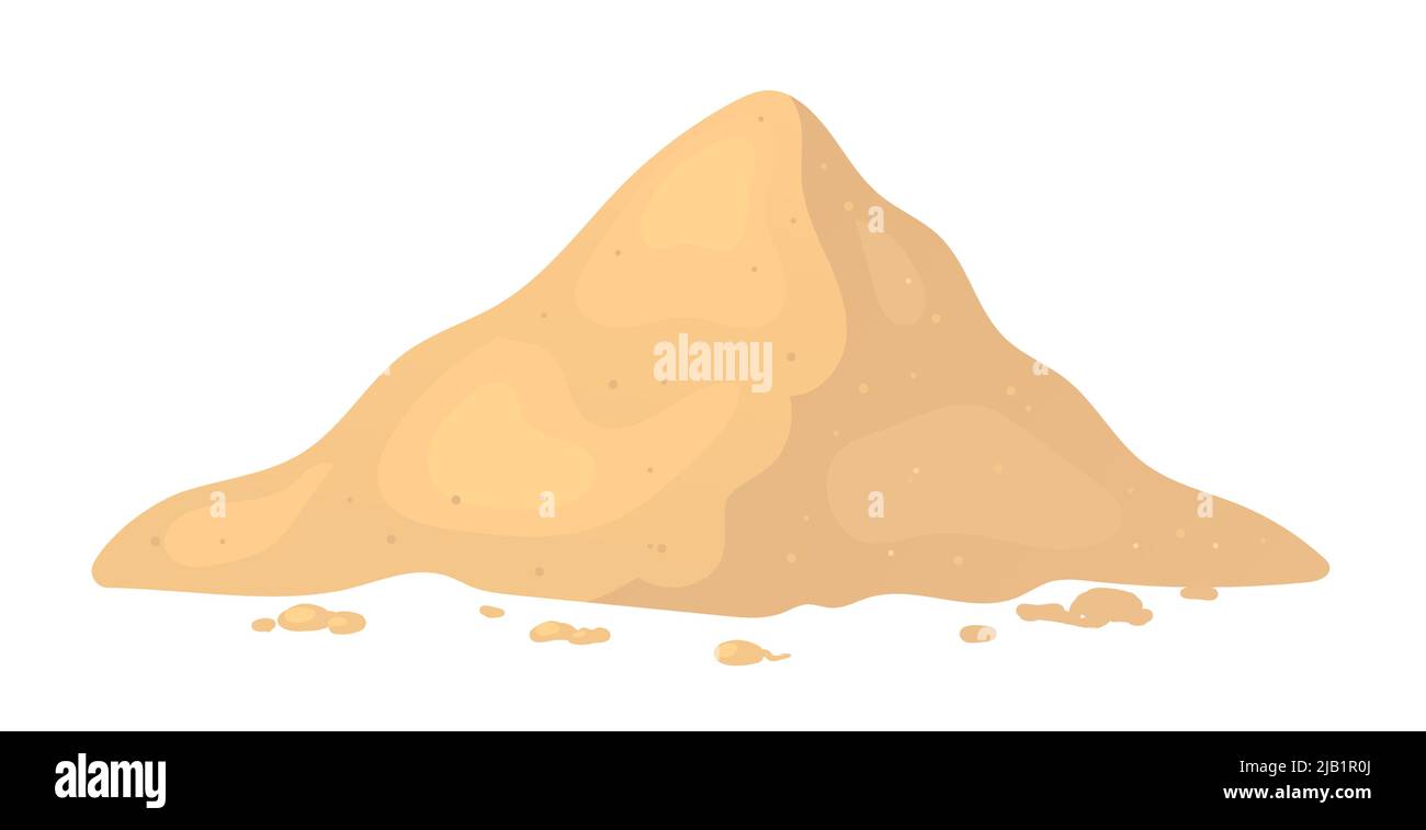 Pile of sand Heap of building material Stock Vector Image & Art - Alamy