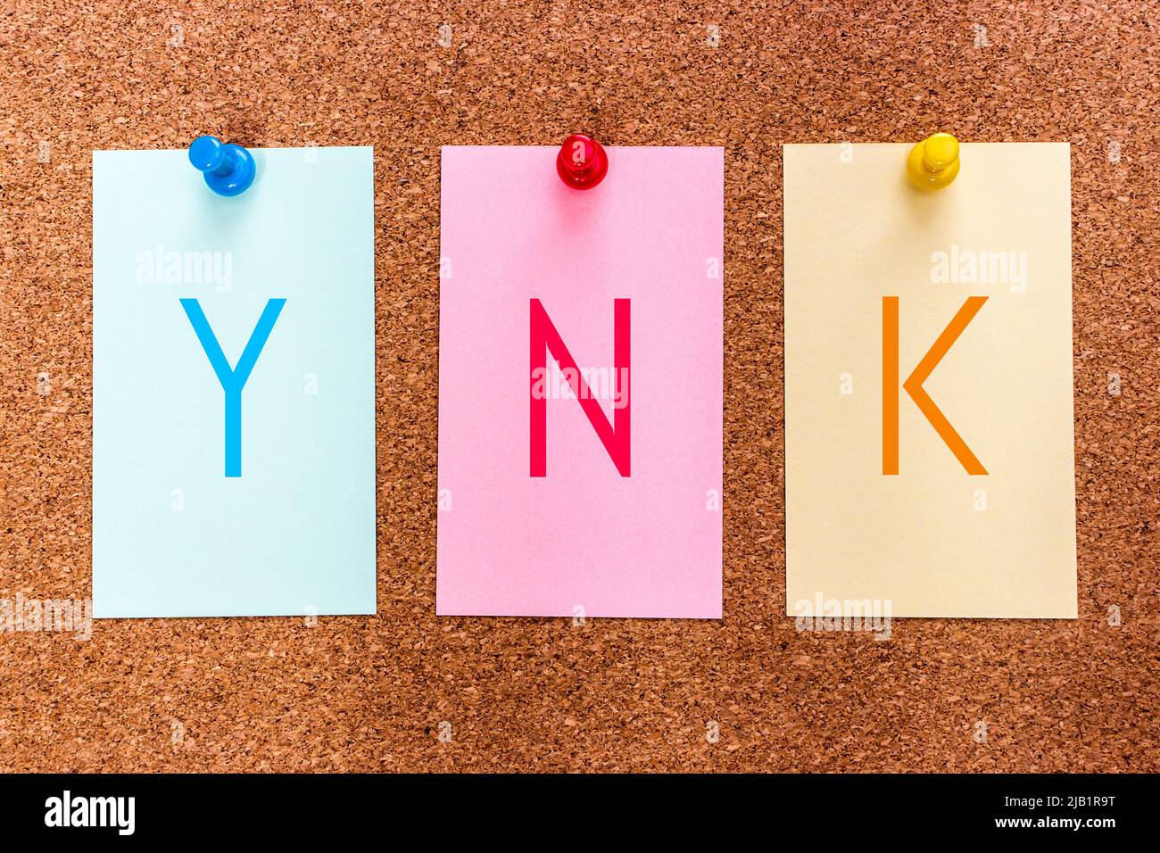 Conceptual 3 letter acronym abbreviation YNK(You Never Know) on ...