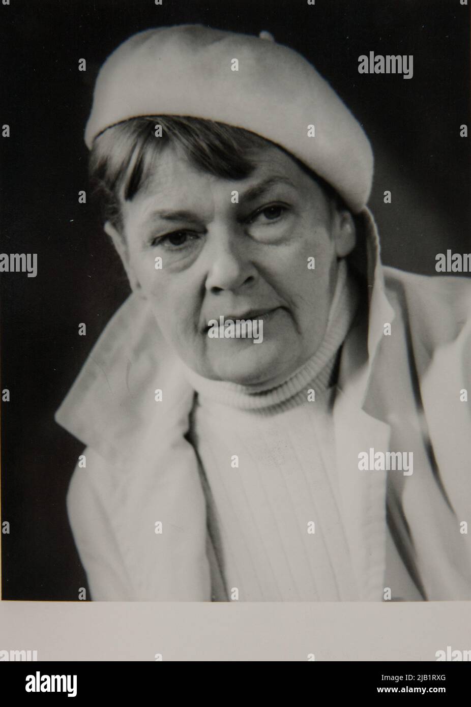 Skarżyńska Lidia middle aged in an artistic studio portrait focused ...