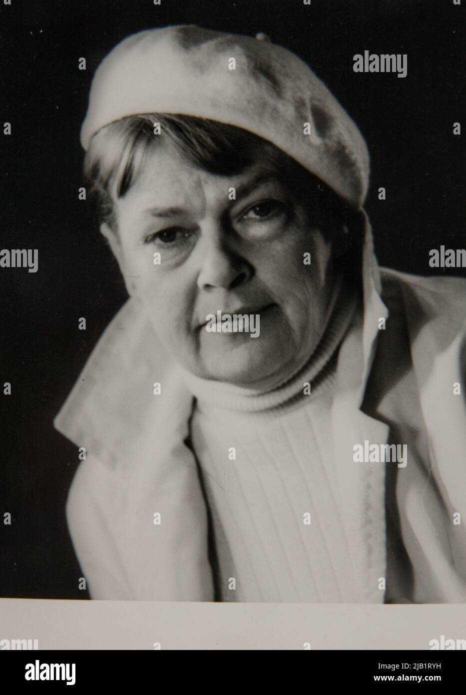 Skarżyńska Lidia middle aged in an artistic studio portrait focused ...