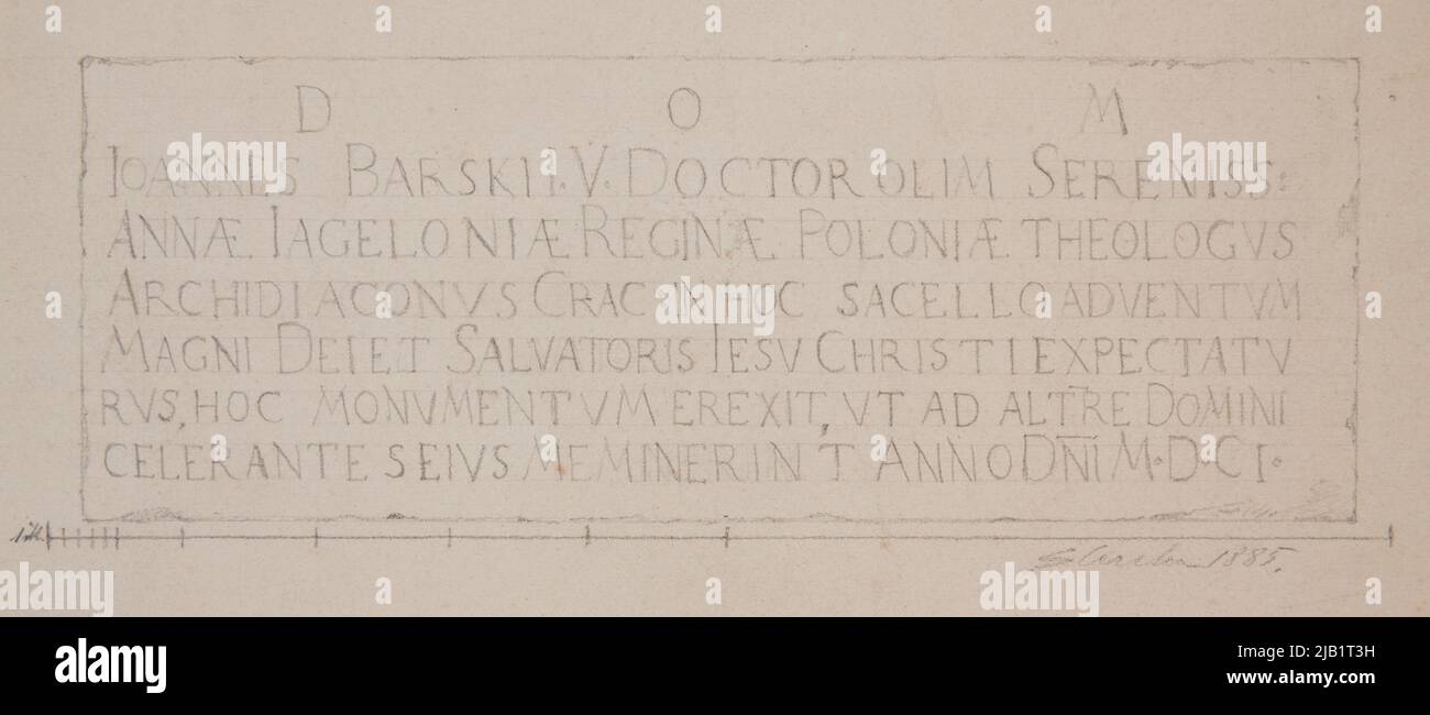 Epitaph of Jan Barski Cercha, Stanis AW (1867 1919 Stock Photo - Alamy