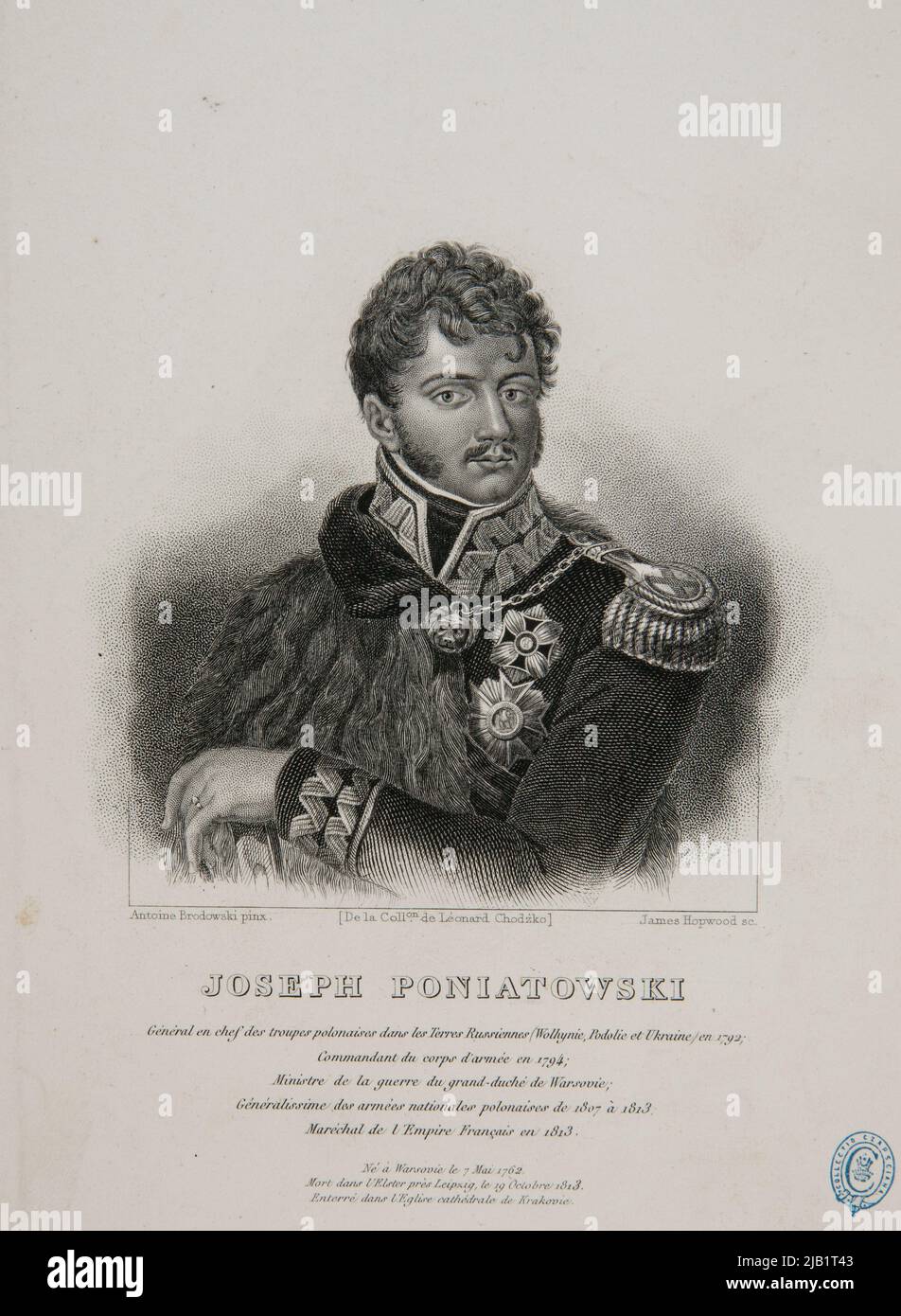 Józef Antoni Poniatowski (1763 1813) Prince, Leader of the Polish Army ...