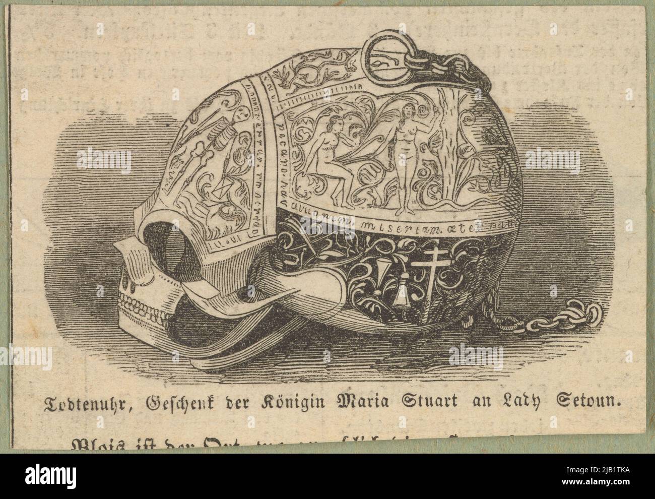 Death clock a gift of Queen Maria Stuart for Lady Seton . A clip from a ...