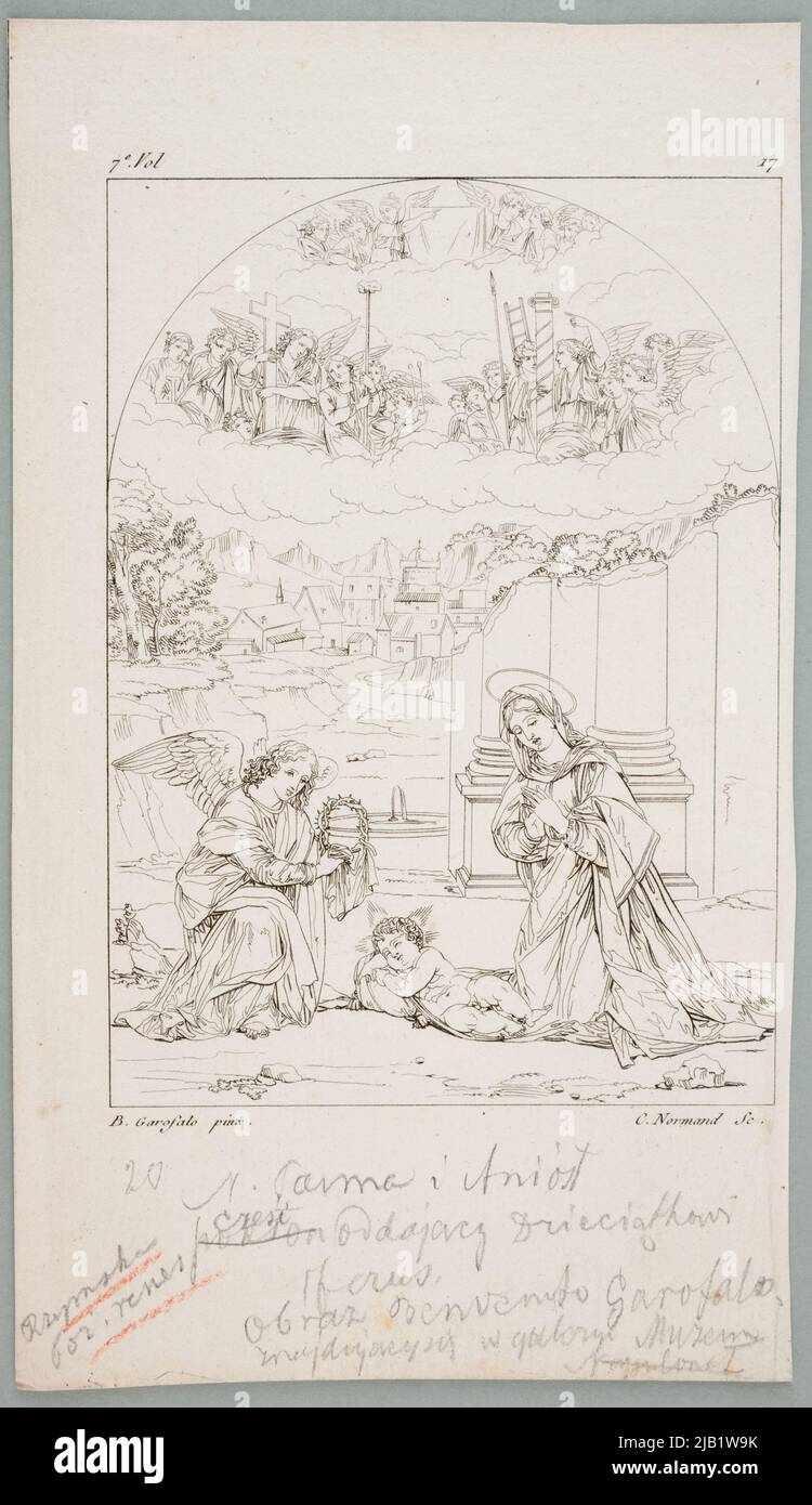 Virgin Mary with Child and angel – the herald of the Passion Normand ...