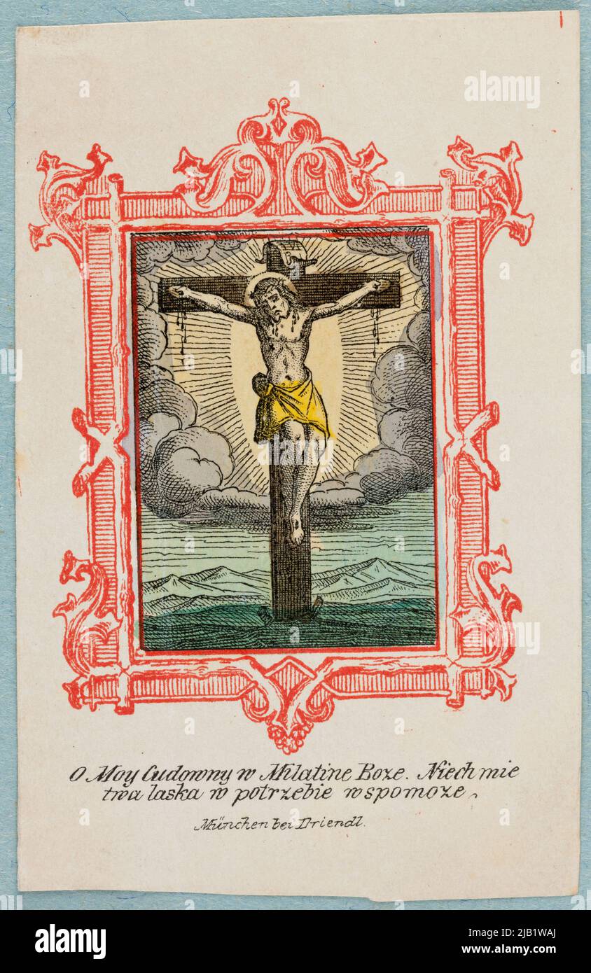 Jesus Christ hanging on the cross Driendl, Thomas (1805 1859 Stock ...