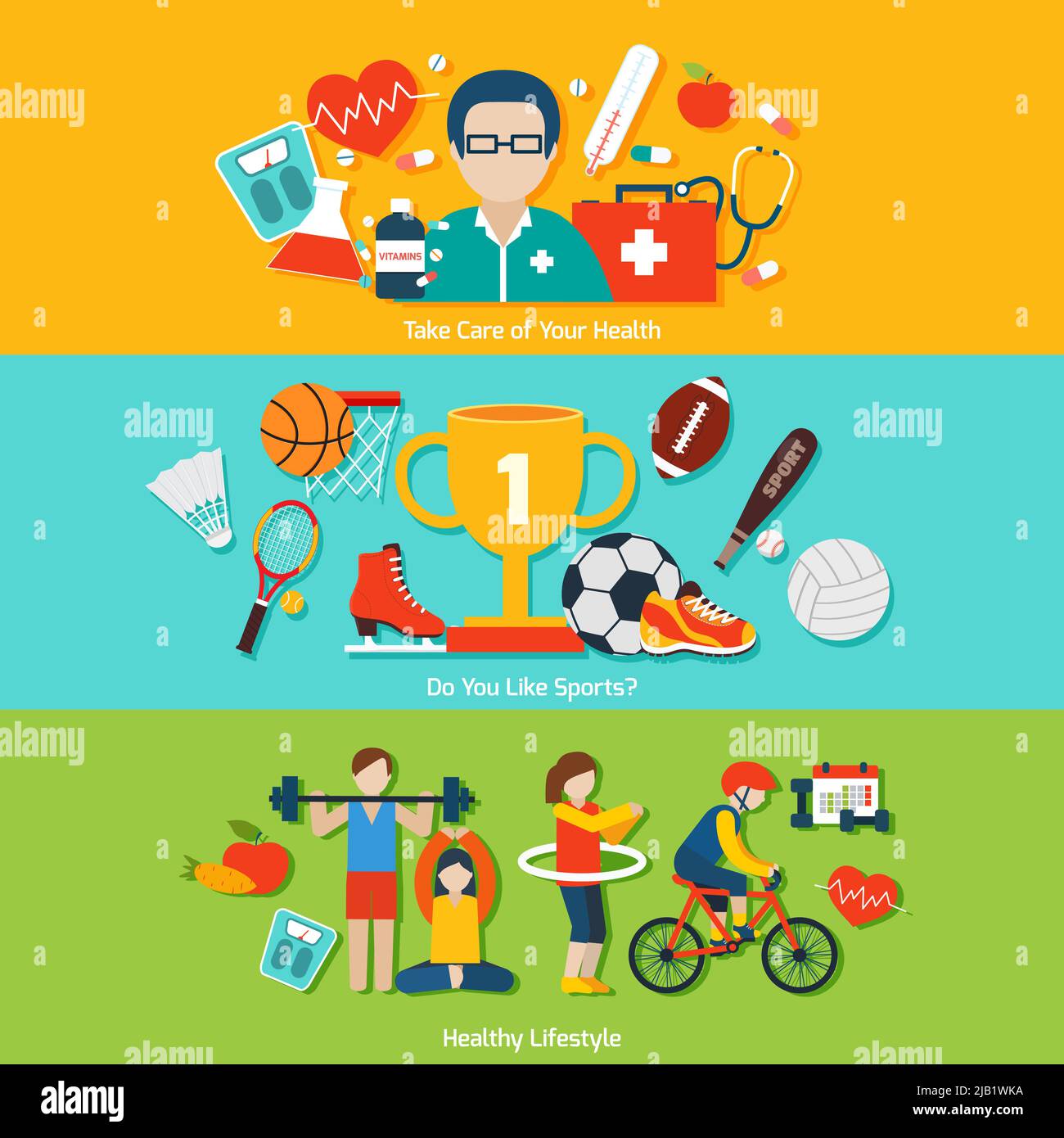Take Care Cycling Stock Vector Images Alamy