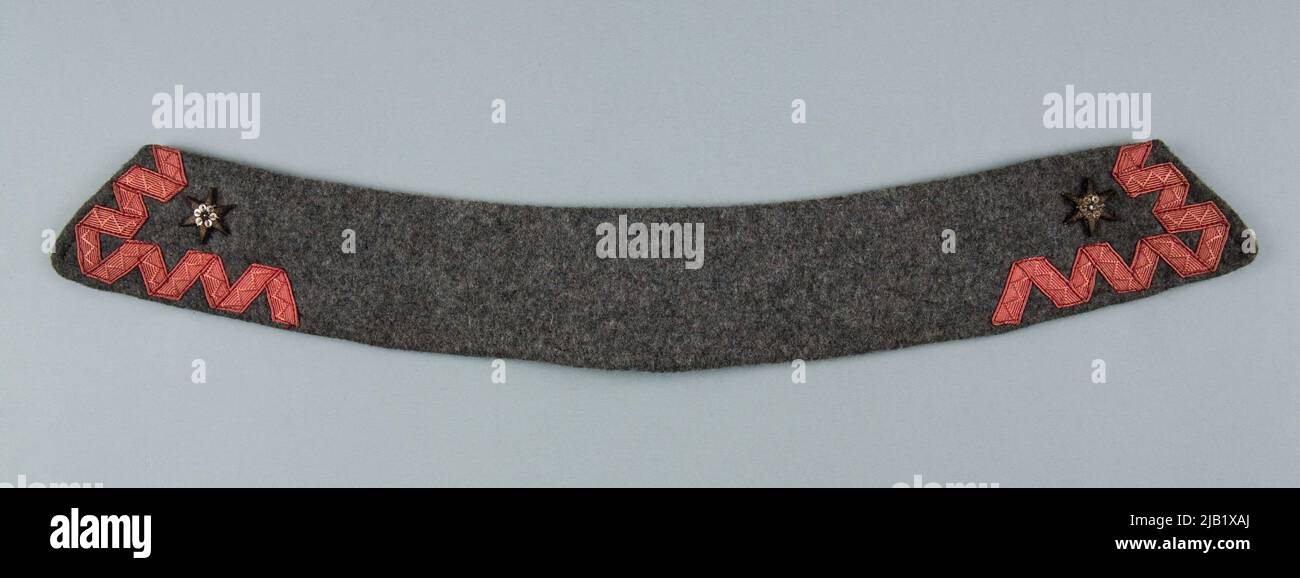 Military rank pattern for the collar for the 1st Brigade of the Polish ...