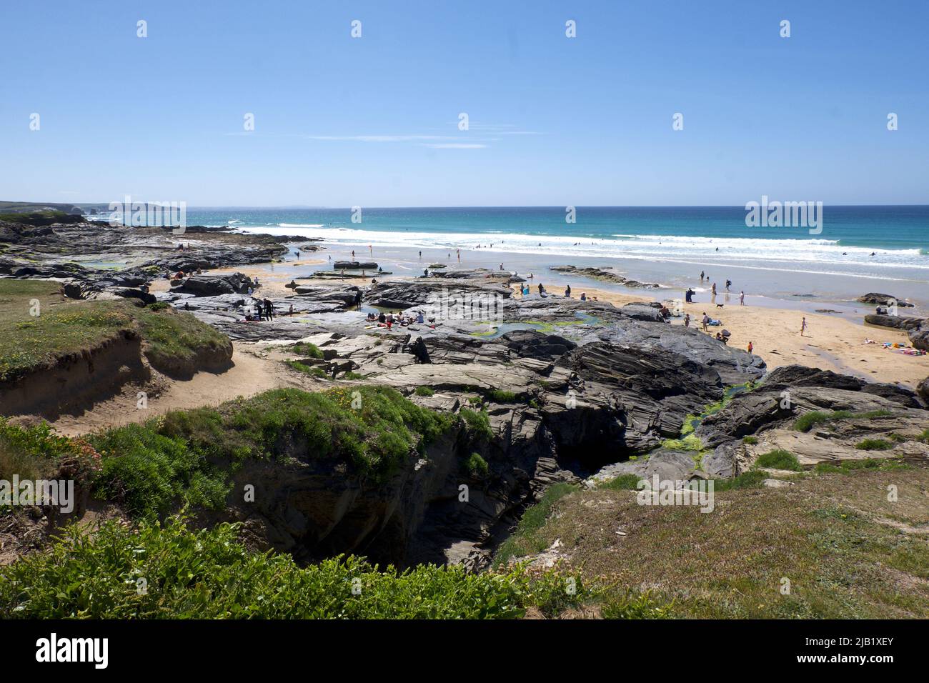 Trevose Head Point Mother Ivys Bay Boobys Bay Constantine Bay Cornwall ...