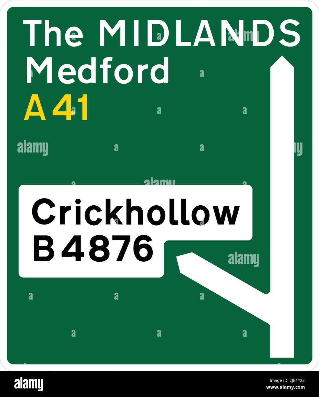 Map‑Type Advance Direction Signs, Road signs in the United Kingdom ...