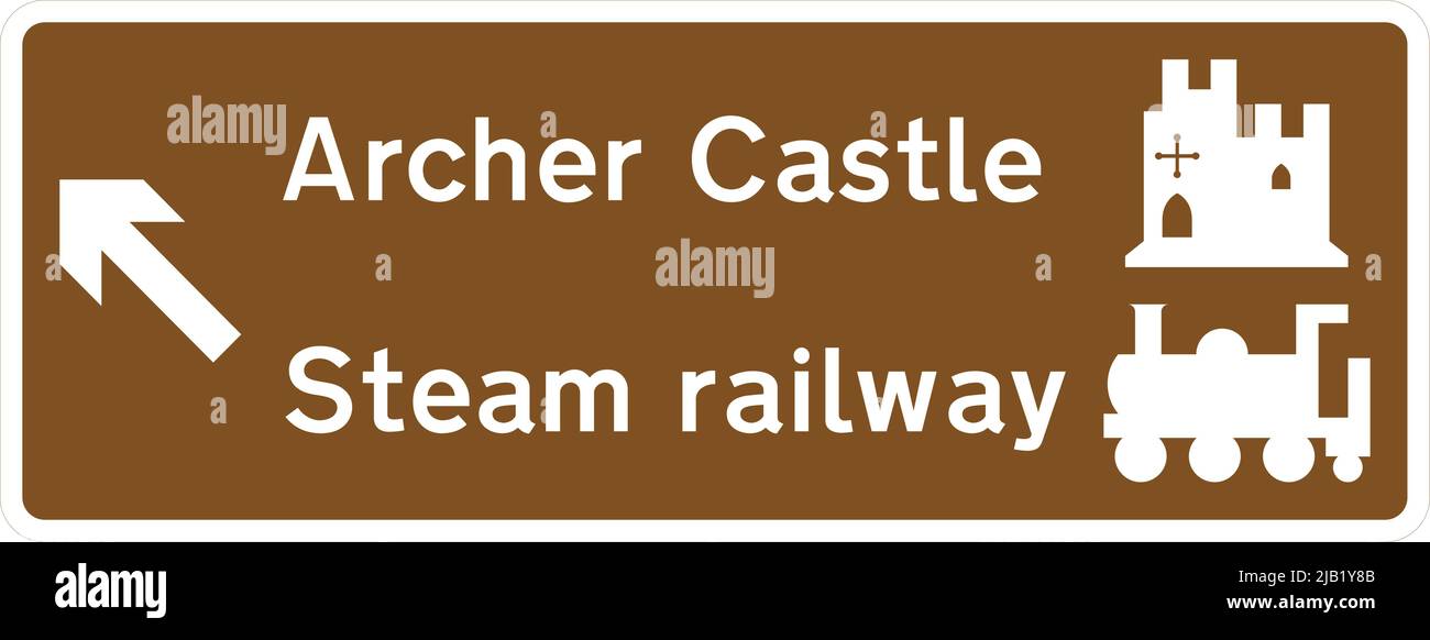 Archer Castle, Steam Railway, Brown tourist and leisure facility ...