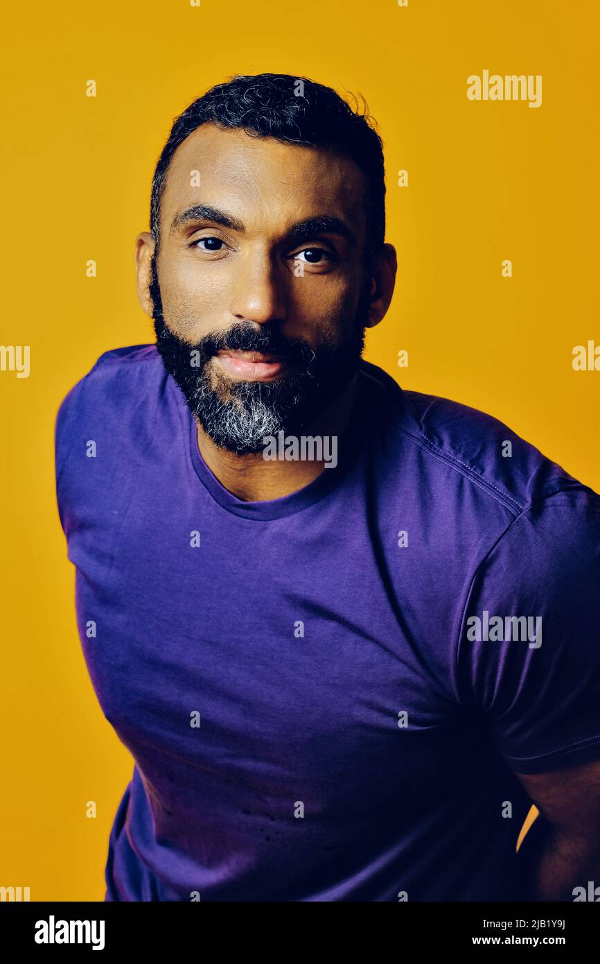 Mustache and beard headshot hi-res stock photography and images - Alamy