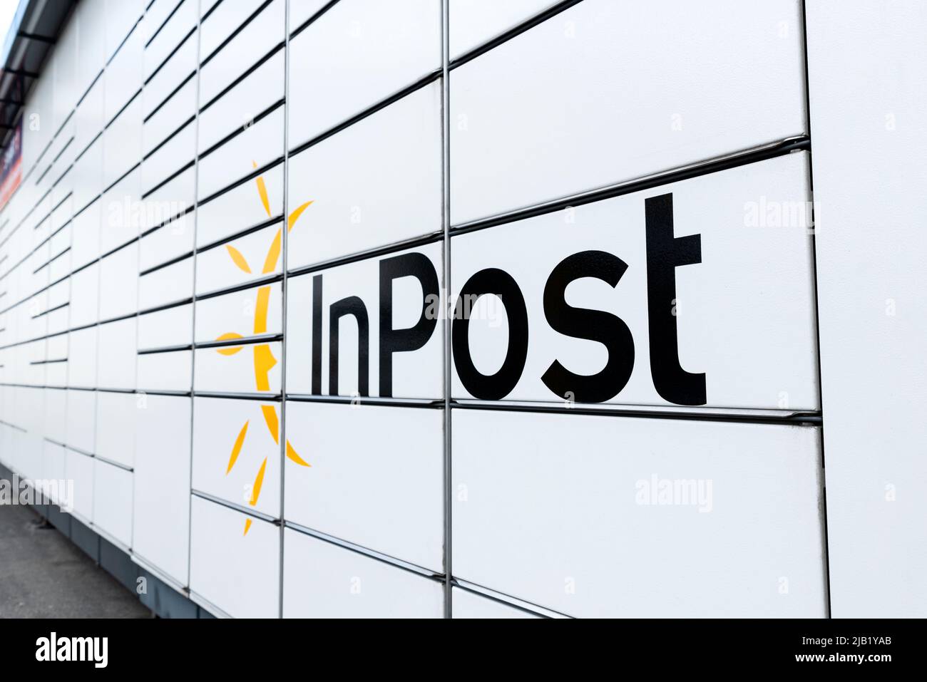 Wroclaw, Poland - MAY 29, 2022: InPost Paczkomat package delivery ...