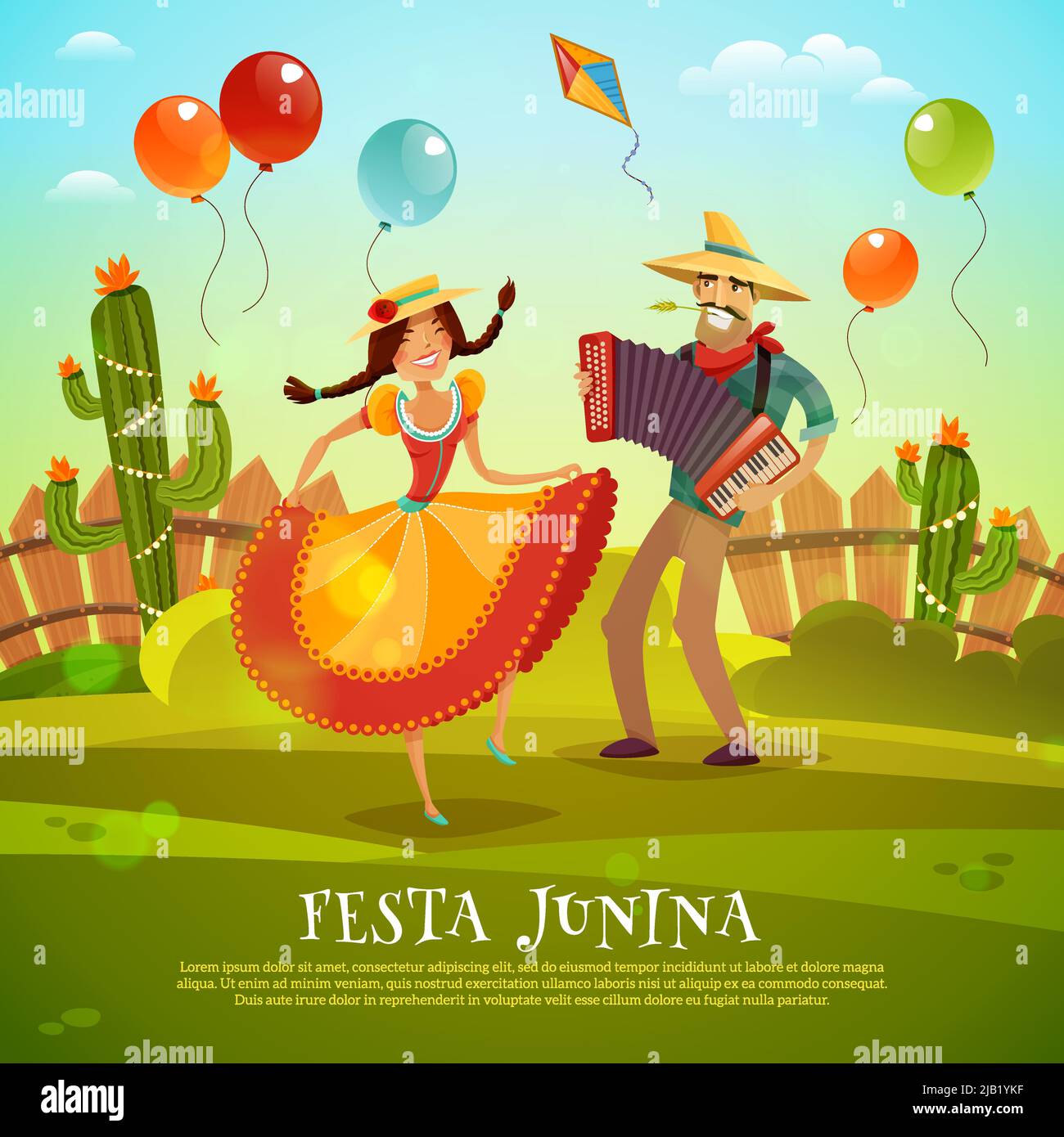 Latin village dance festival Stock Vector Images - Alamy