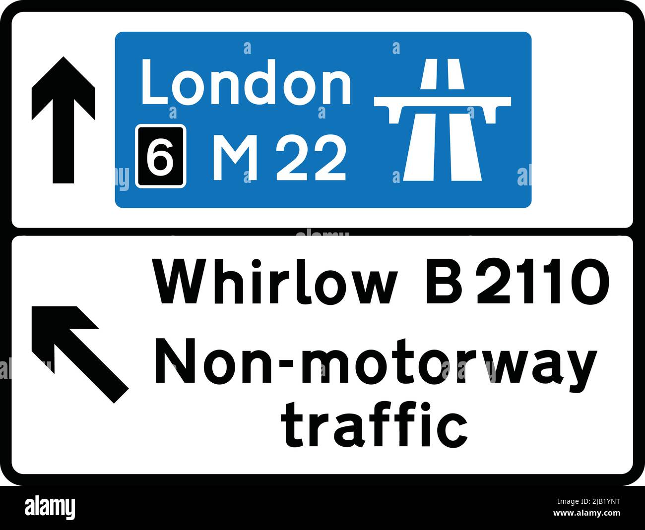 Stack‑Type Advance Direction Signs, Road signs in the United Kingdom ...