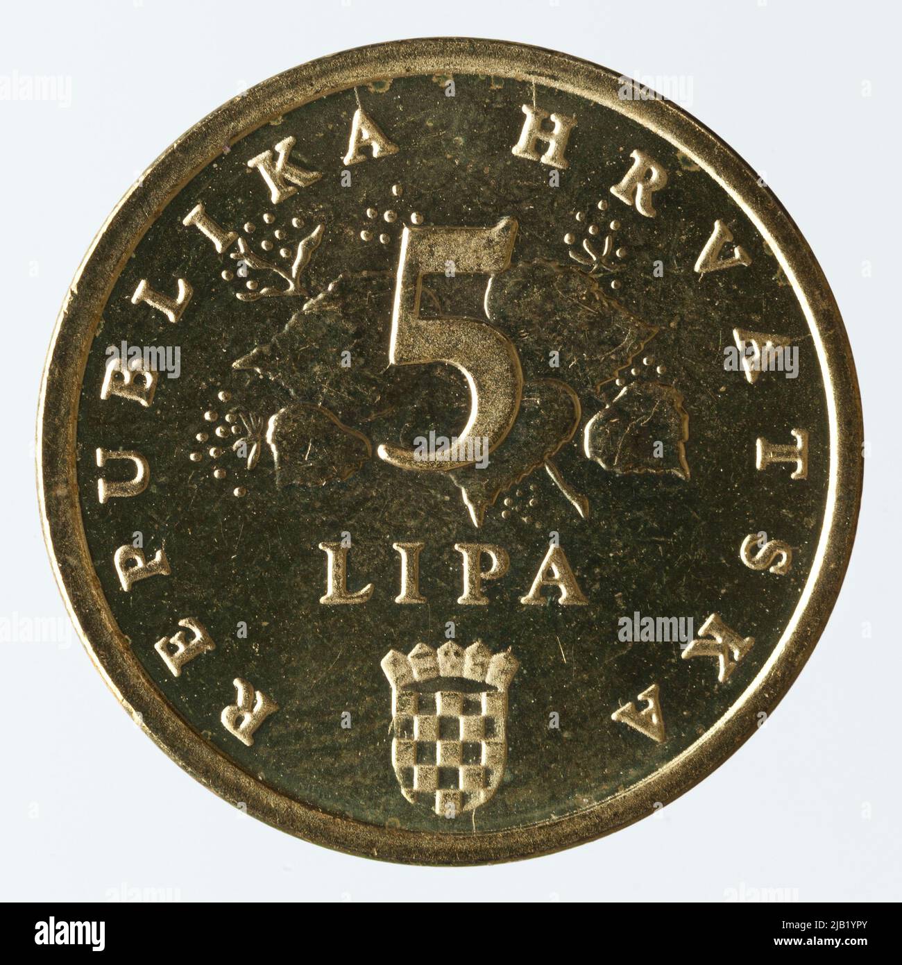 Croatia (Republic), 5 Lipa, Zagreb, 2015 Mint of Zagreb, Kova I, Kuzma ...