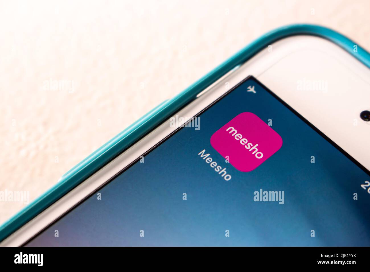 Meesho app on iPhone. Meesho is an Indian social e-commerce specialized ...