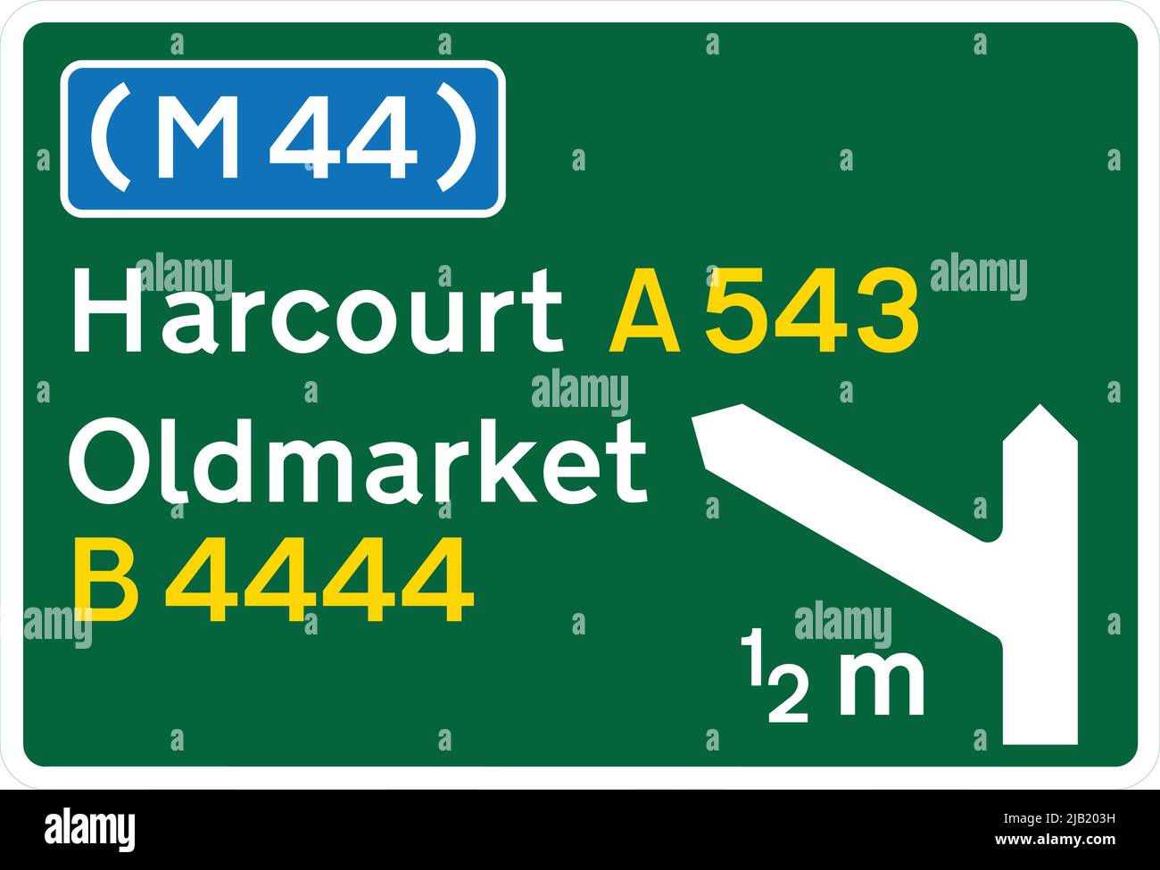 Map‑Type Advance Direction Signs, Road signs in the United Kingdom ...