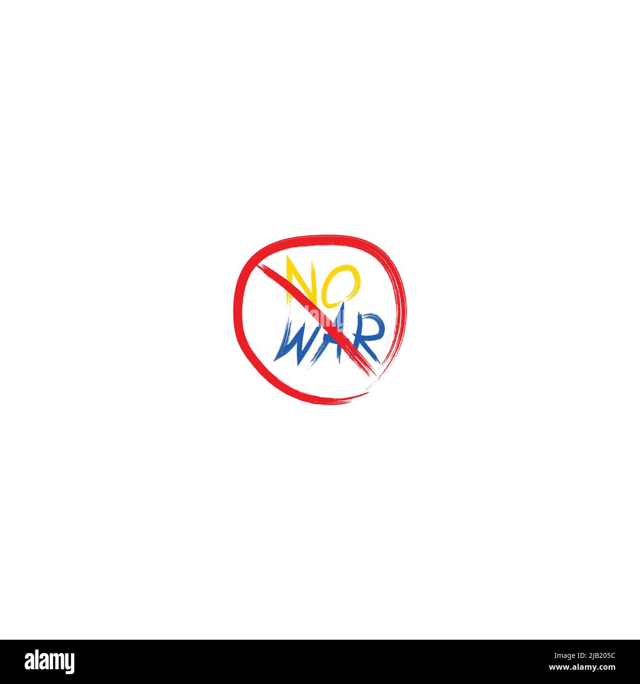 No world war sign icon. Stop War grunge rubber stamp text. Say no to ...