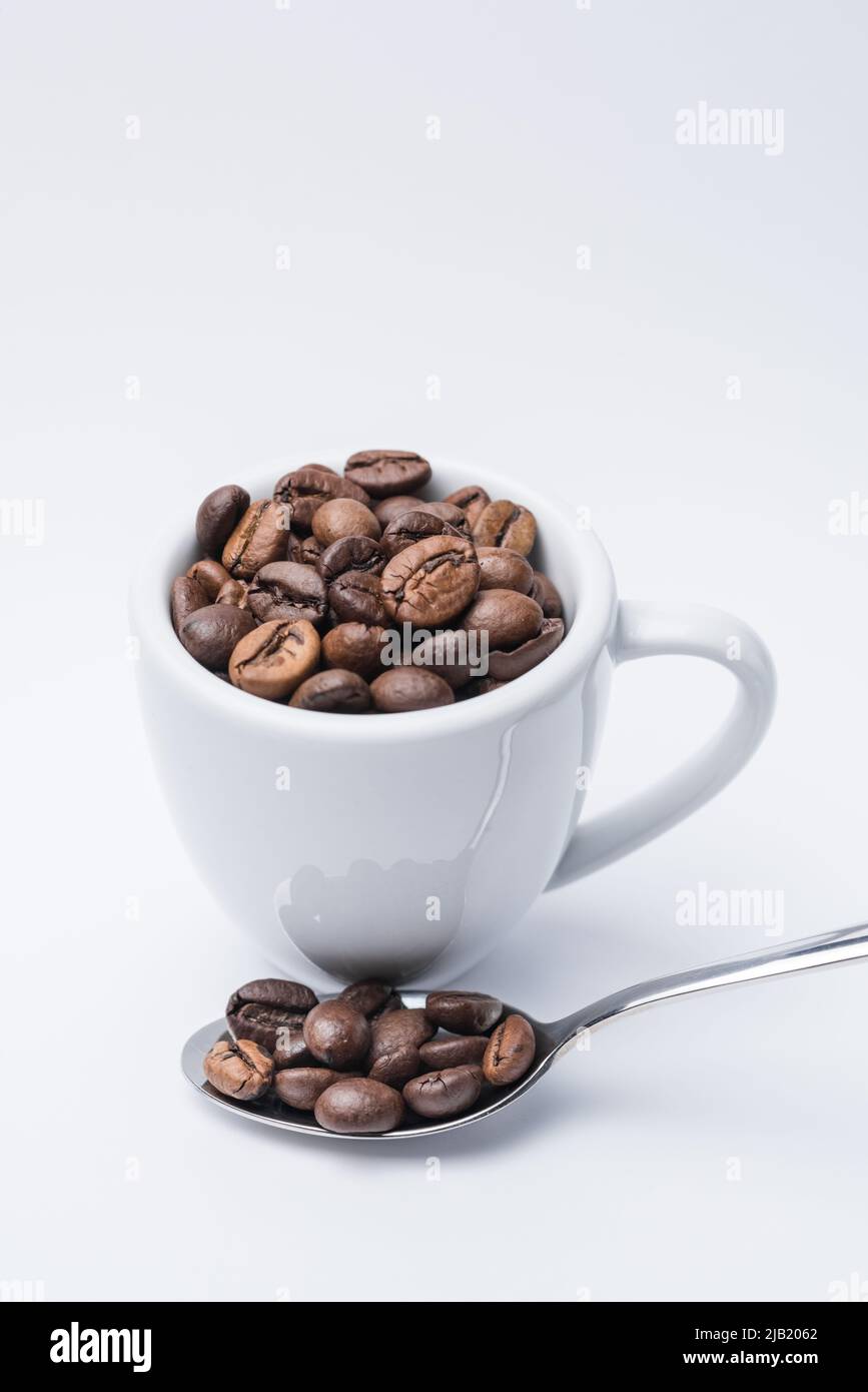 Silver coffee cup hi-res stock photography and images - Alamy