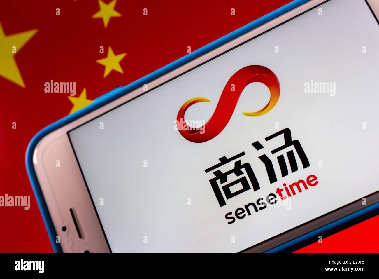 Kumamoto, JAPAN - Dec 14 2021 : The logo of SenseTime, a Hong Kong ...