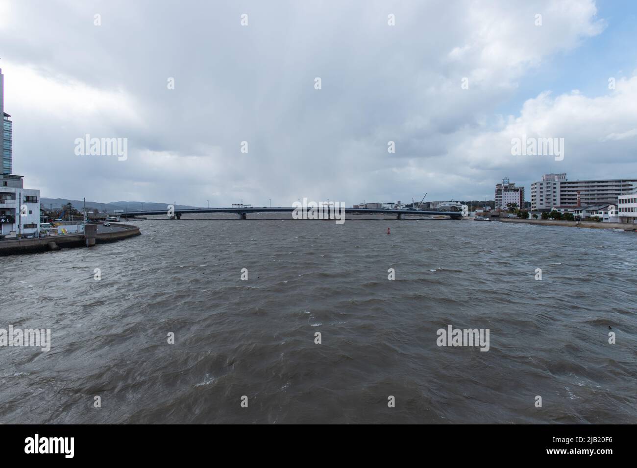 Matsue, Shimane, JAPAN - Dec 1 2021 : The Shinjiko Ohashi Bridge and ...