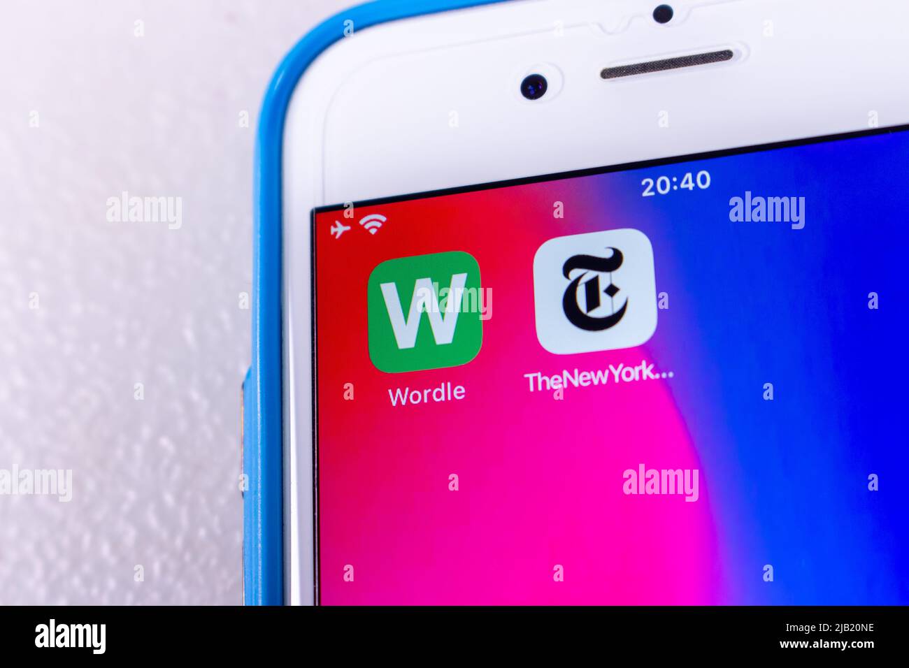 Kumamoto, JAPAN - Feb 2 2022 : A web-based word game Wordle and The New ...