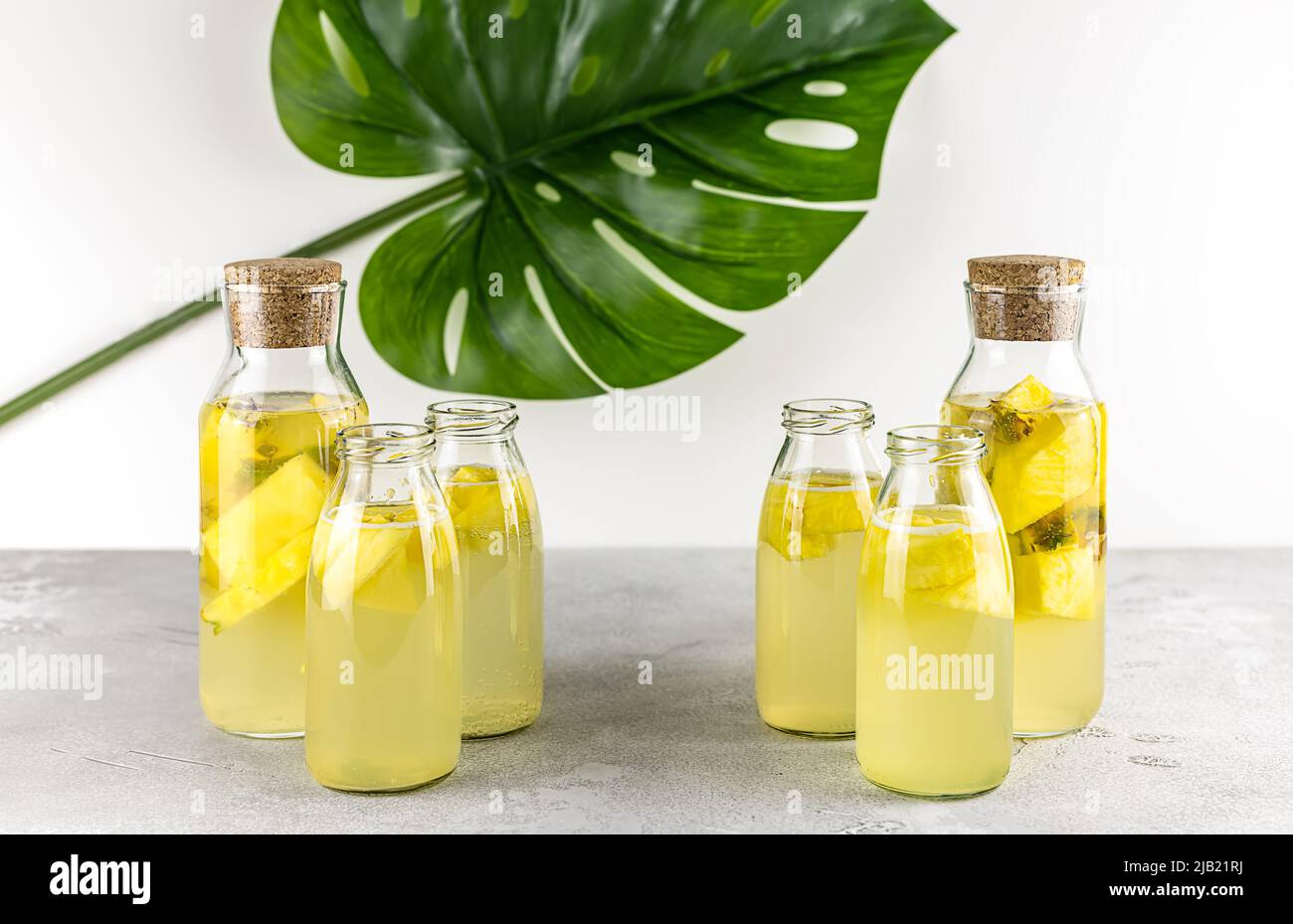 Homemade probiotic superfood drink, tepache. Mexican fermented ...