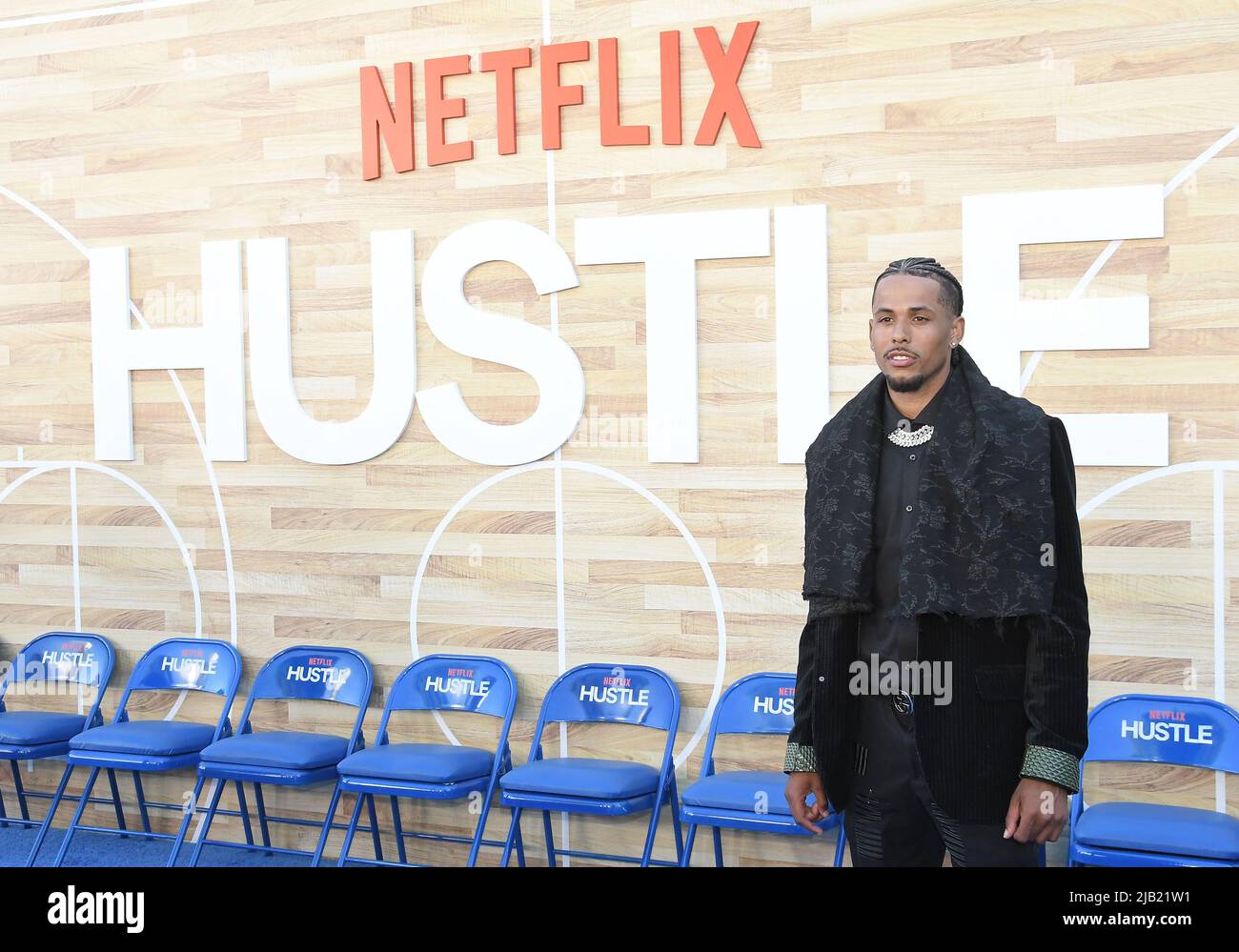 Elvin Rodriguez arrives at Netflix's HUSTLE Los Angeles Premiere held ...