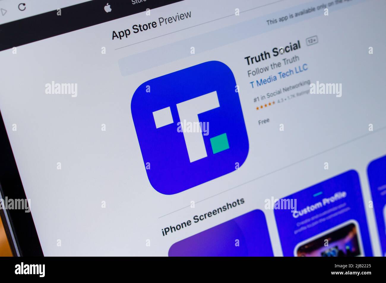 Truth social logo hi-res stock photography and images - Alamy