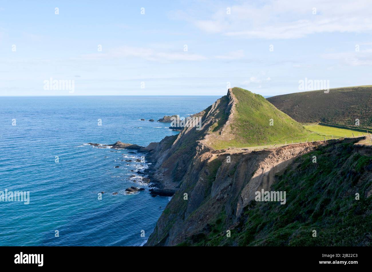 South West Coast Path near Hartland Point, North Devon, England Stock ...