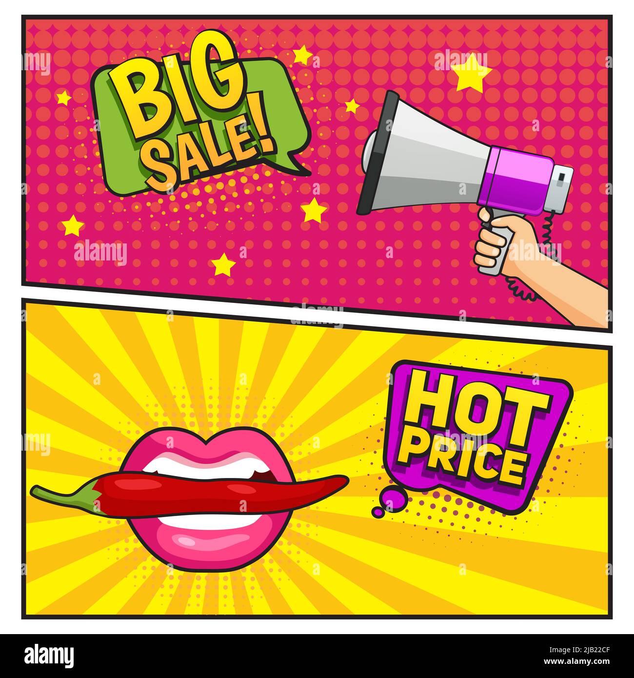 Megaphone best deal speech Stock Vector Images - Alamy