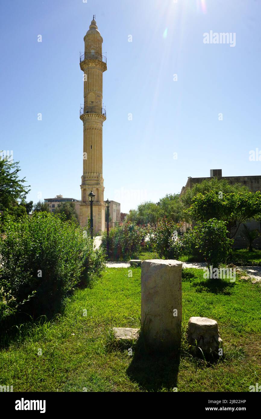 11 May 2022. Şırnak Nusaybin Turkey. Zeynel Abidin mosque and turbe in ...