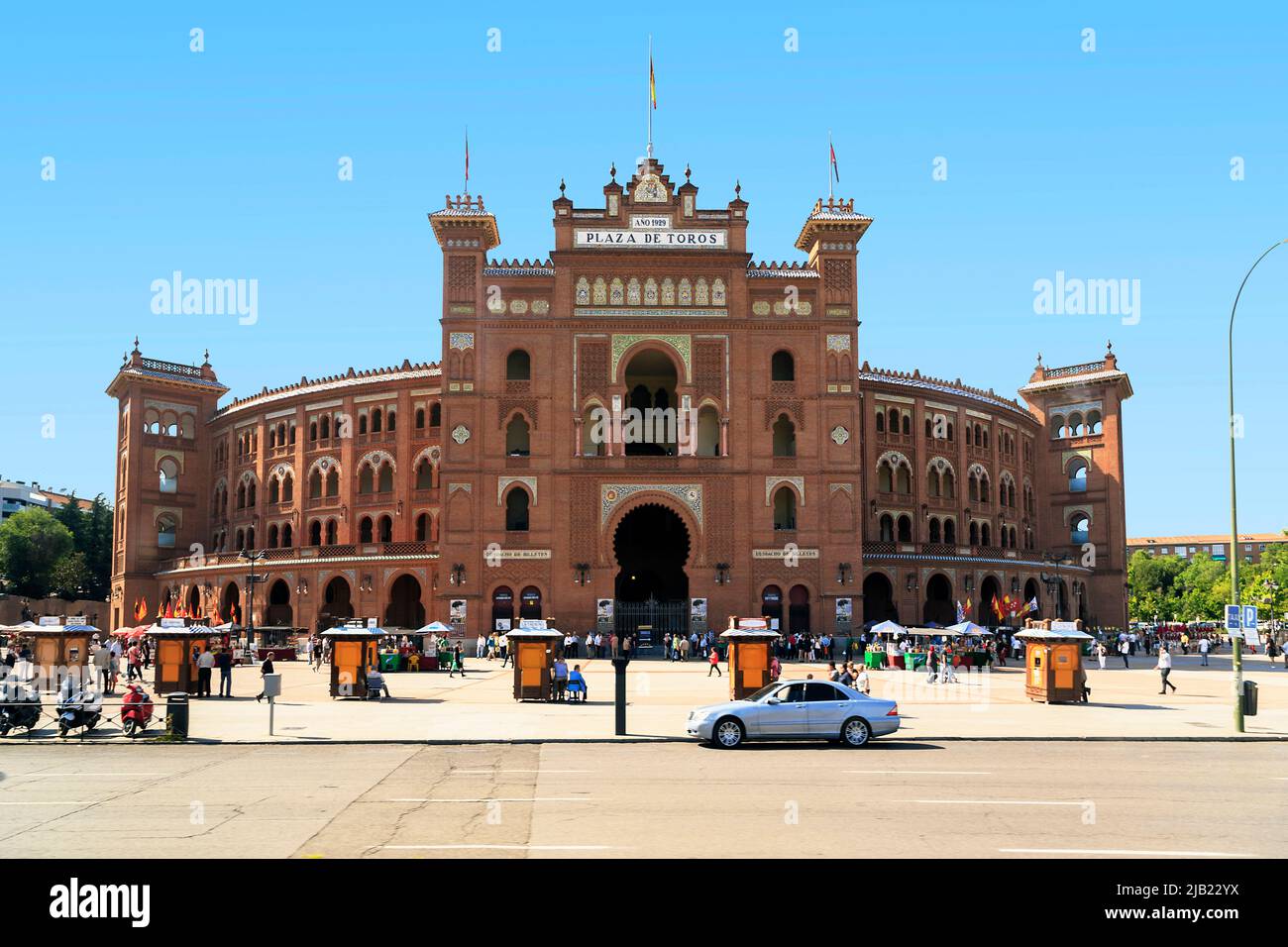 MADRID, SPAIN - MAY 24, 2017: This is an arena for bullfighting in the ...