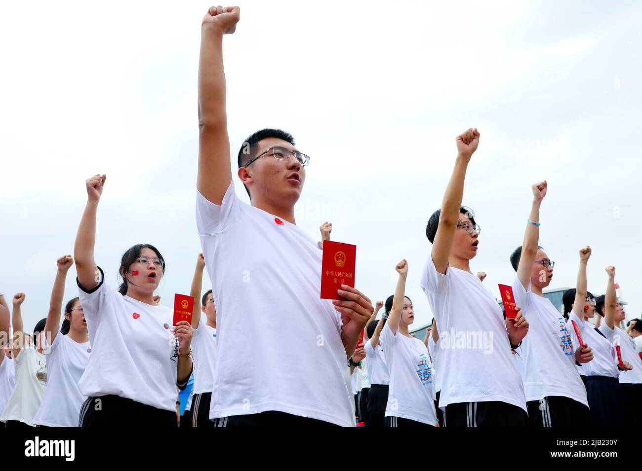 ZHANGYE, CHINA - JUNE 2, 2022 - More than 1470 18-year-old senior three ...