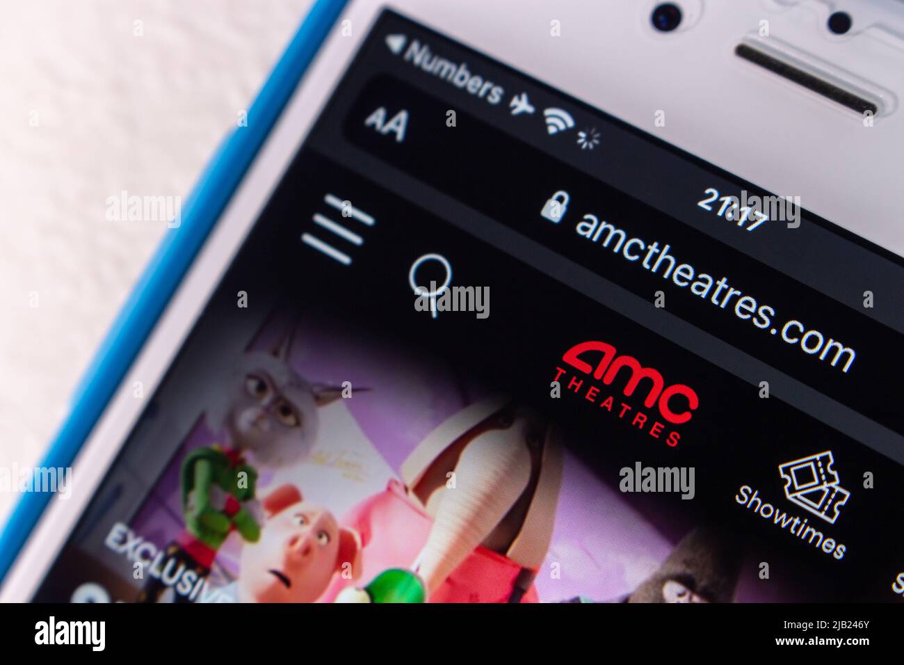 Kumamoto, JAPAN - Jan 14 2022 : The logo of AMC Theatres, an US movie ...