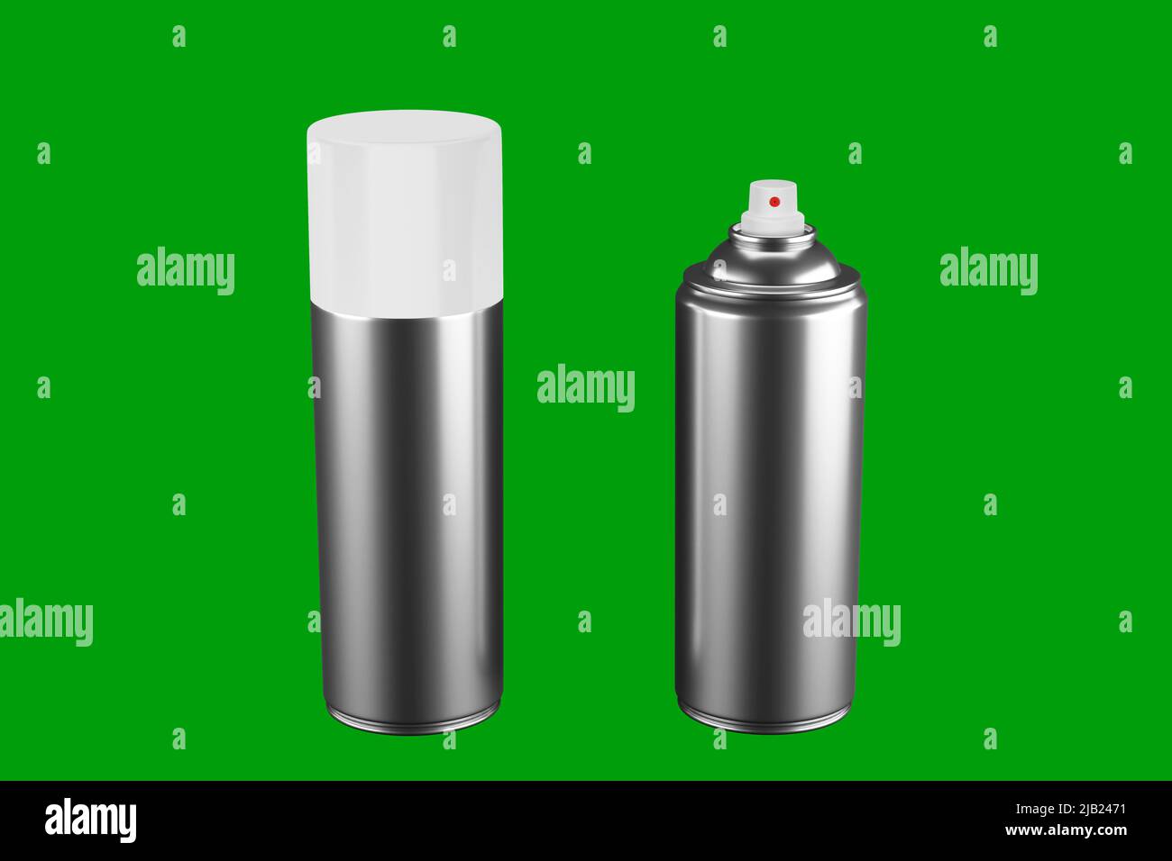 Blank silver spray can isolated on white background, Aerosol Spray Can ...