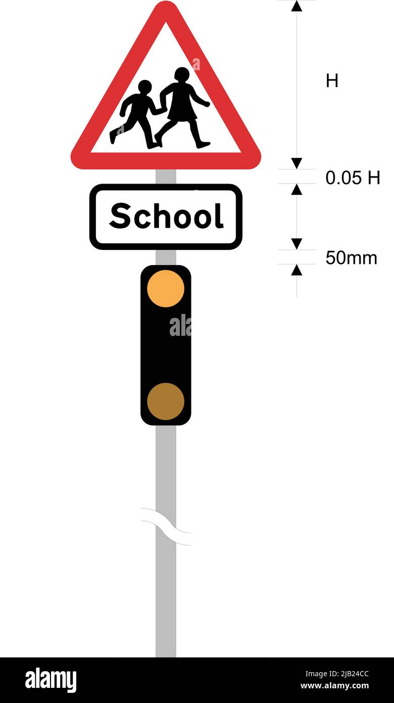 Example of a roundabout junction, road signs in the United Kingdom ...