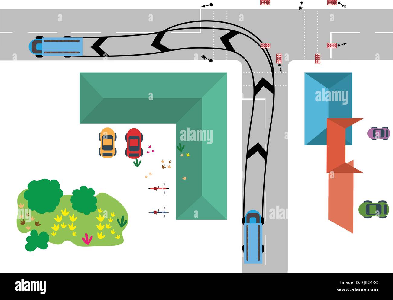 Example of a roundabout junction, road signs in the United Kingdom ...