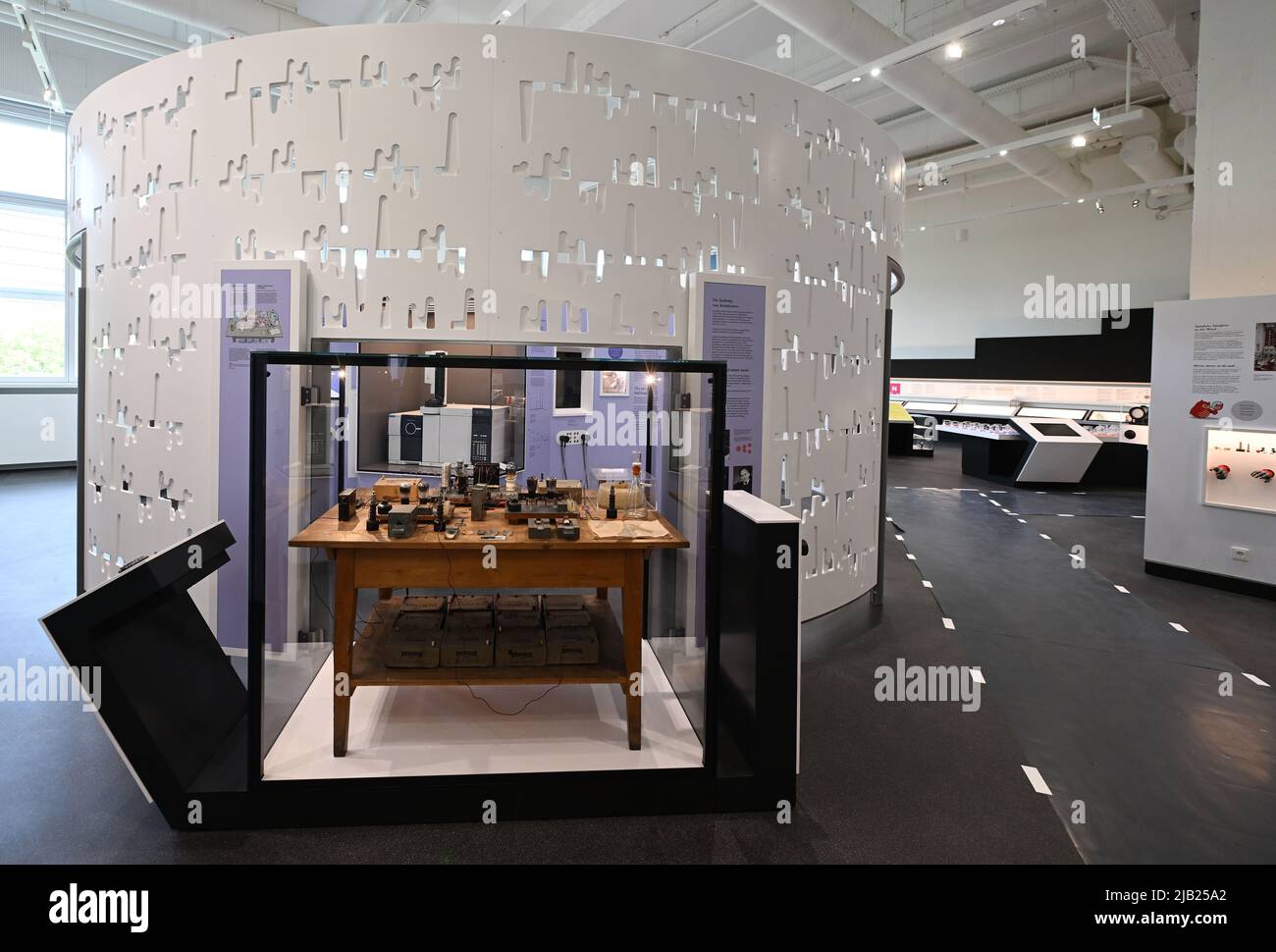 Munich, Germany. 02nd June, 2022. The ancient workstation for splitting ...