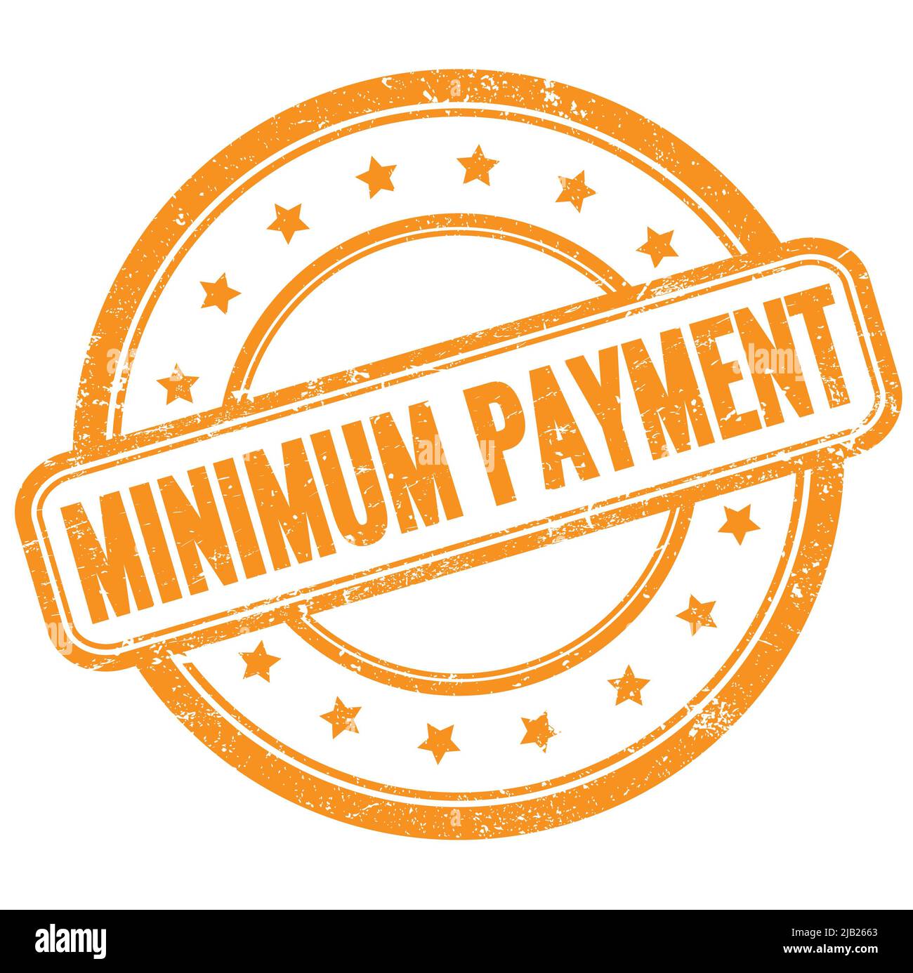 Minimum payment stamp hi-res stock photography and images - Alamy