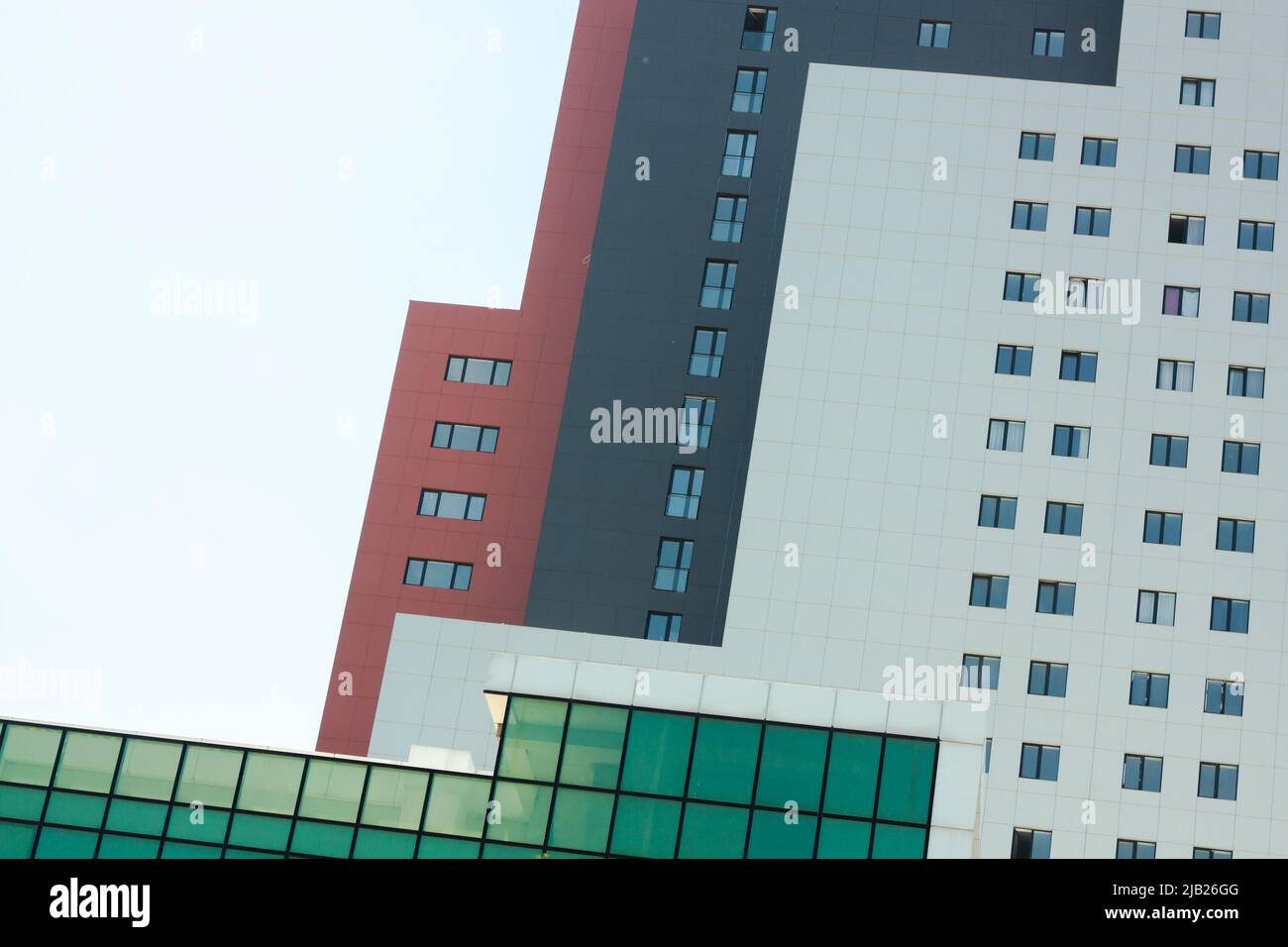 Modern architectural design. Modern buildings with minimalist design ...