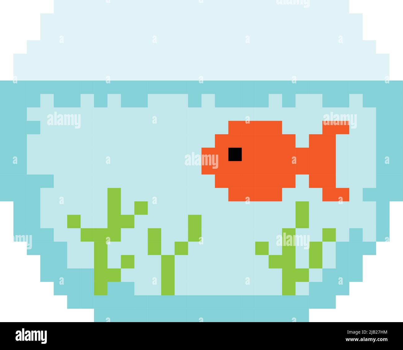 Feed fish home aquarium Stock Vector Images - Alamy