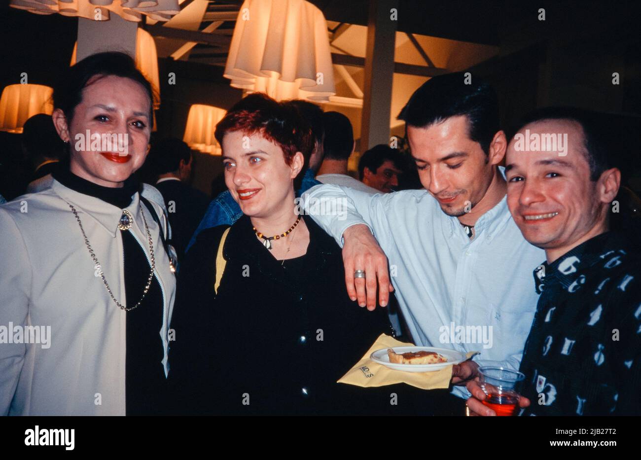 Paris, France, AIDES N.G.O. Party at Community Space for PVVIH, 1996 ...