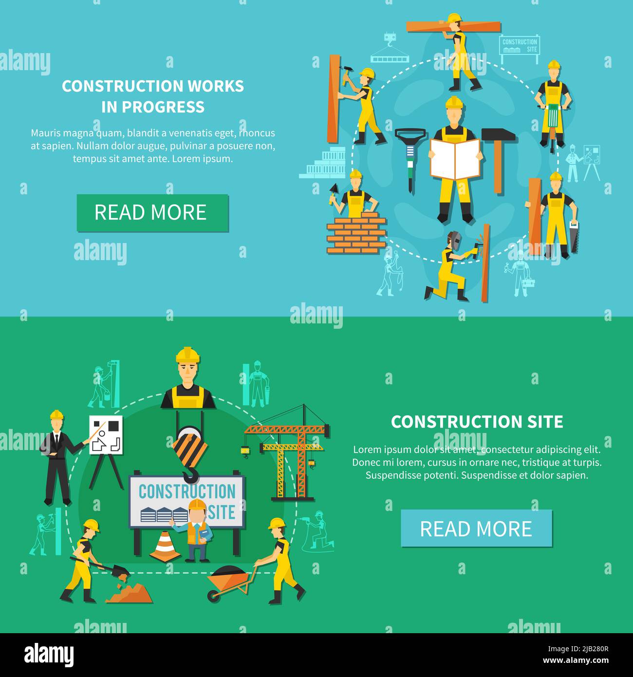 Bau banner Stock Vector Images - Alamy